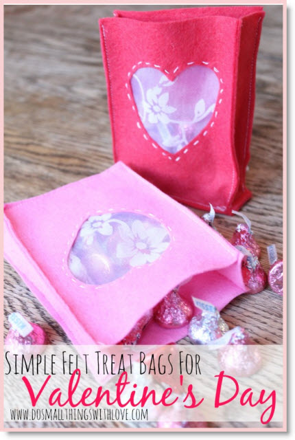 Simple Valentine’s Treat Bags, Hearts & Monster Tutorials – Felting