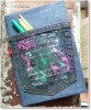I Love to Create Recycled Denim Book Covers – Felting