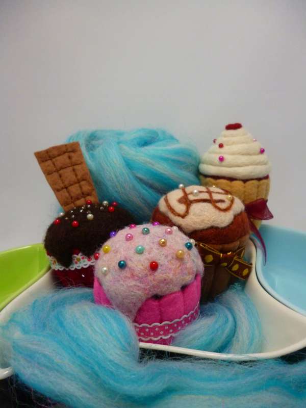 An Excellent Needle Felted Cupcake Tutorial for Free – Felting