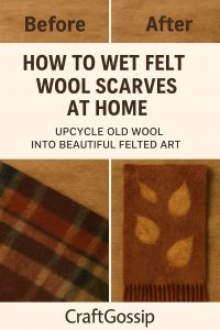 How to Wet Felt Using Recycled Wool Scarves – Felting