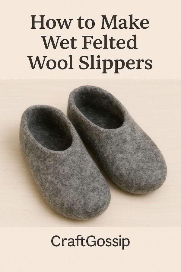 Easy Wet Felting Tutorial for Cozy Handmade Slippers – Felting