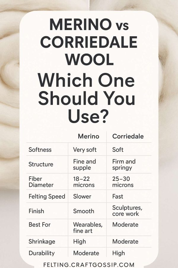 Merino vs Corriedale Wool for Felting: Which One Should You Use? – Felting