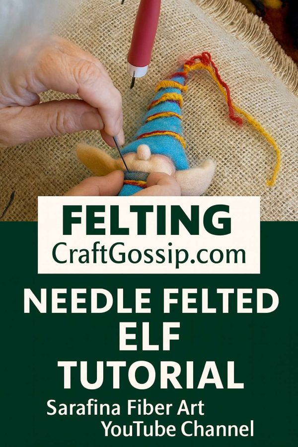 Needle Felted Elf Tutorial by Sarafina Fiber Art – Felting