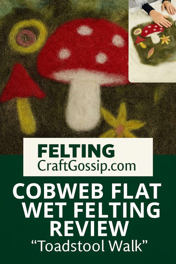 Cobweb Felt Scarf Tutorial Review – “Toadstool Walk” by Gillian Gladrag ...