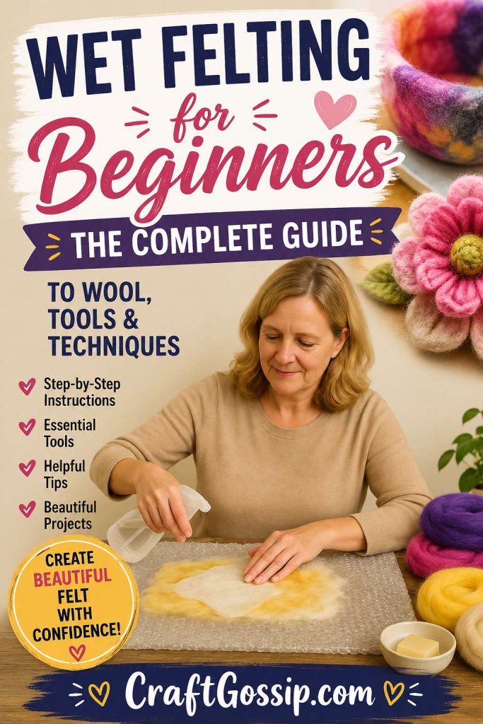 Wet Felting for Beginners – The Complete Guide to Wool, Tools, and ...